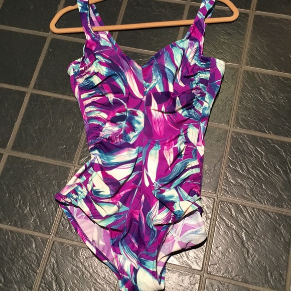 maxine | Swim | Maxine One Piece Bathing Suit Padded Bra Sz 2 | Poshmark